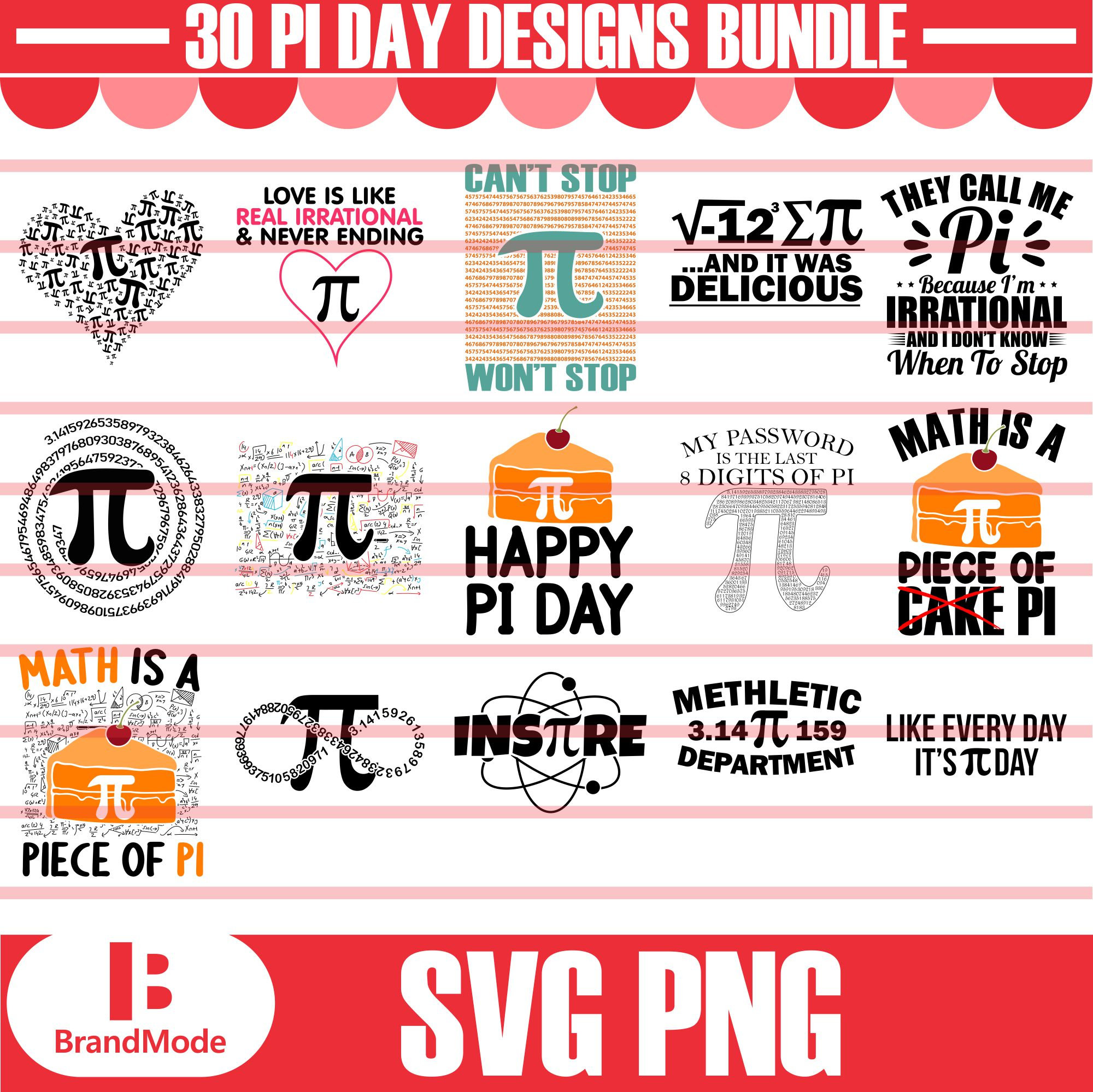 Happy Pi Day SVG Bundle, Pi Day Svg, Pi Day Png, Pi Day Shirt SVG, Math ...