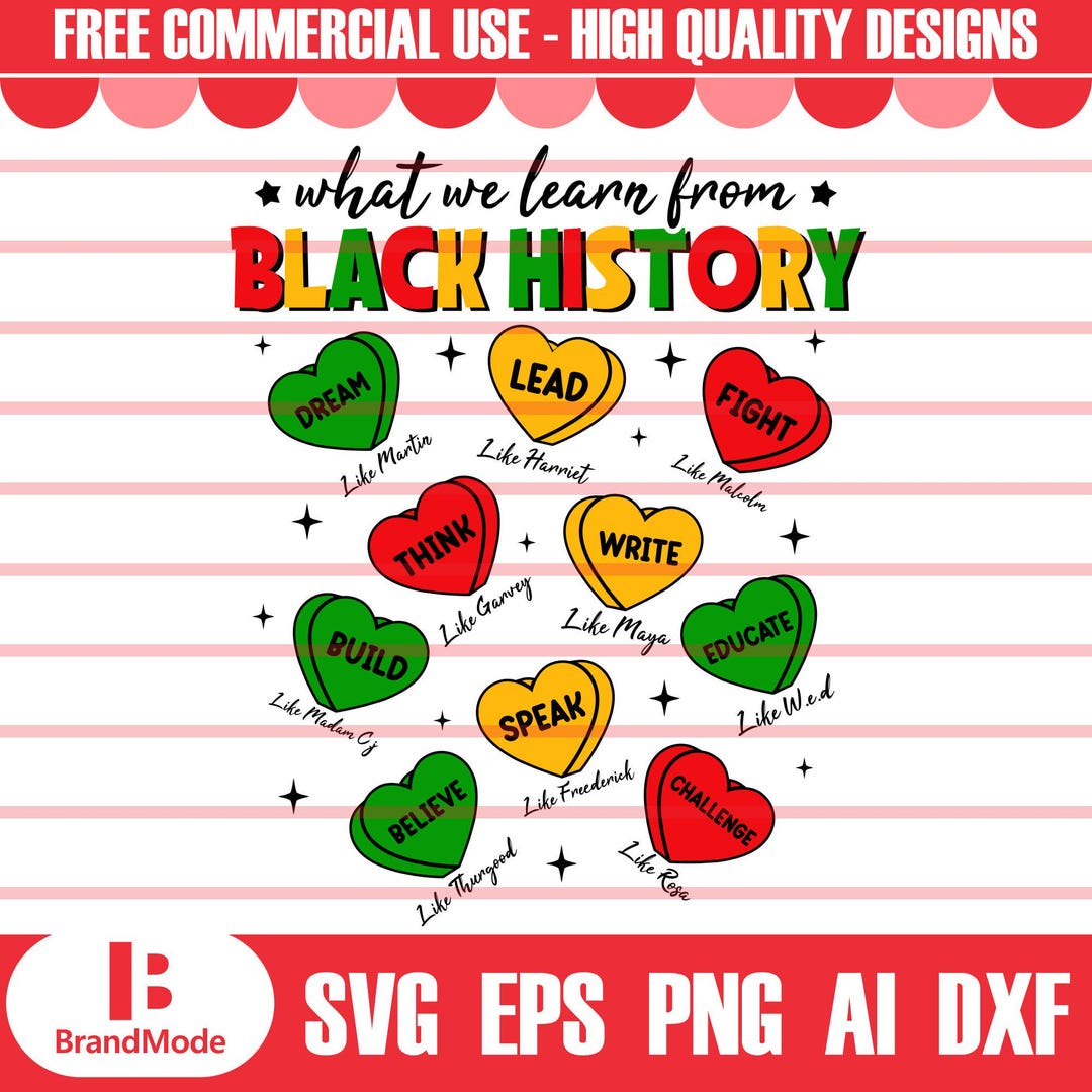 What We Learned From Black History Png Svg, Black History Month PNG ...
