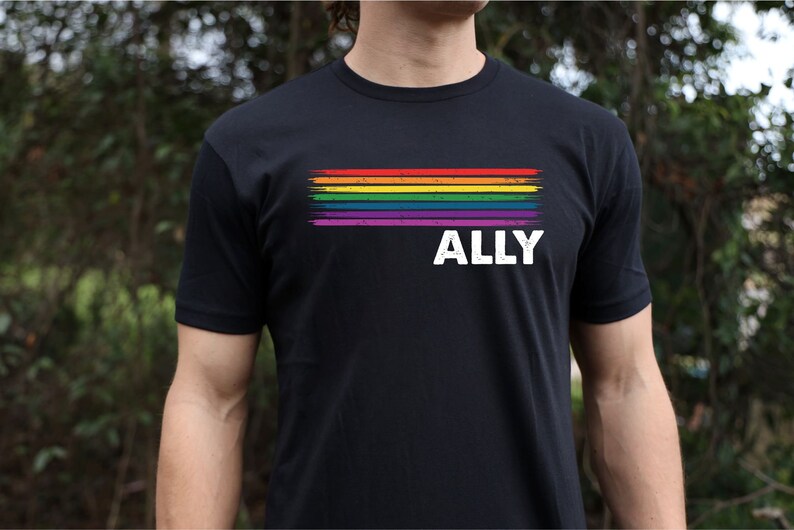 Proud Ally Bars Equality Svg Lgbt Svg Lgbt Png Gay Pride - Etsy