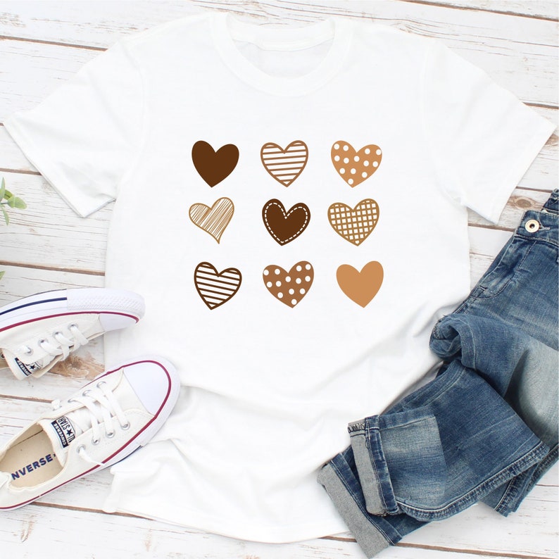 Melanin Skin Tone Hearts Svg Black History Svg African - Etsy