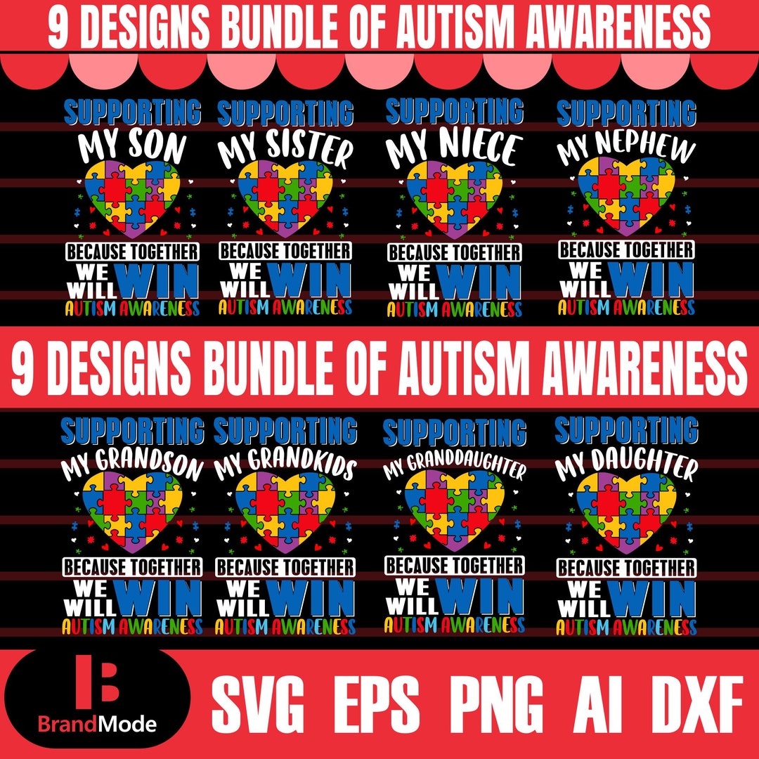 Autism Svg Bundle, Autism Png, Autism Quote Svg, Au-some Svg, Autism ...