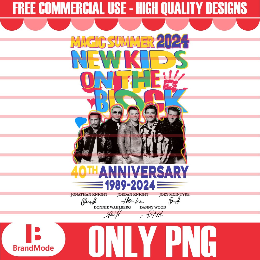 NKOTB 40th Anniversary Png, NKOTB Fan Png, NKOTB Vintage Png, New Kids ...