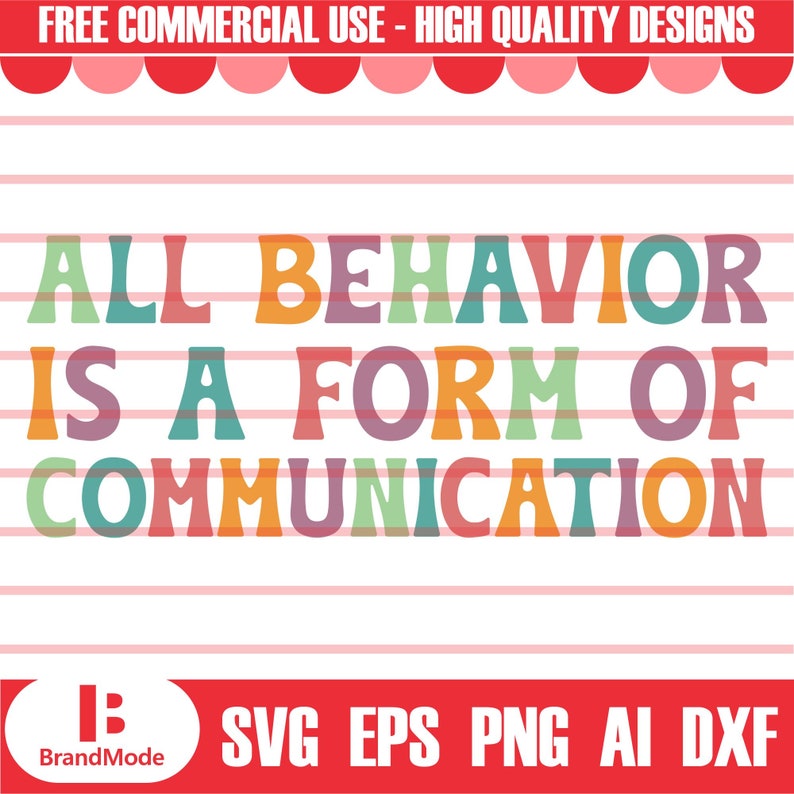 Behavior is A Form of Communication Svg Special Education - Etsy