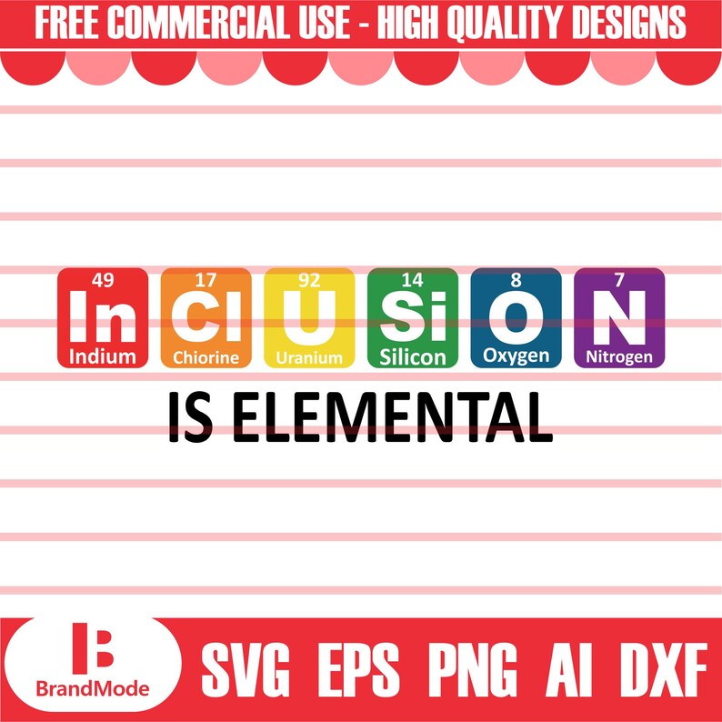 Inclusion is Elemental Svg Lgbt Svg Lgbt Png Gay Pride Svg - Etsy