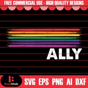 Proud Ally Bars Equality Svg, Lgbt Svg, Lgbt Png, Gay Pride Svg, Lgbtq ...