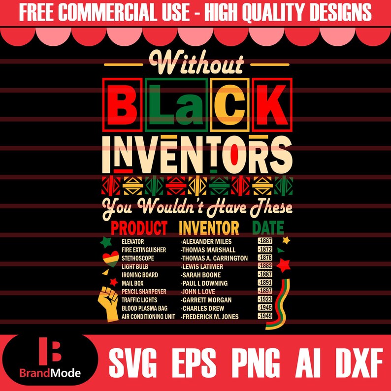 Black Inventors Black History SVG | African American SVG | Black ...