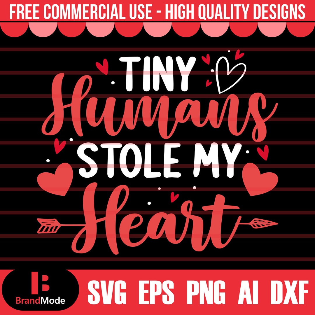 Tiny Humans Stole My Heart Svg, Baby Reveal Valentine Svg, Valentine ...