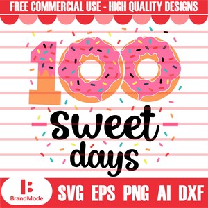 100 Days of School Svg, 100 Days of School Png, 100 Sweet Days Svg, 100 ...