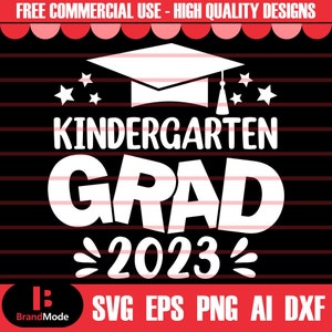 Kindergarten Grad 2023 SVG, Class of 2023 Kindergarten Kids Boys Girls ...