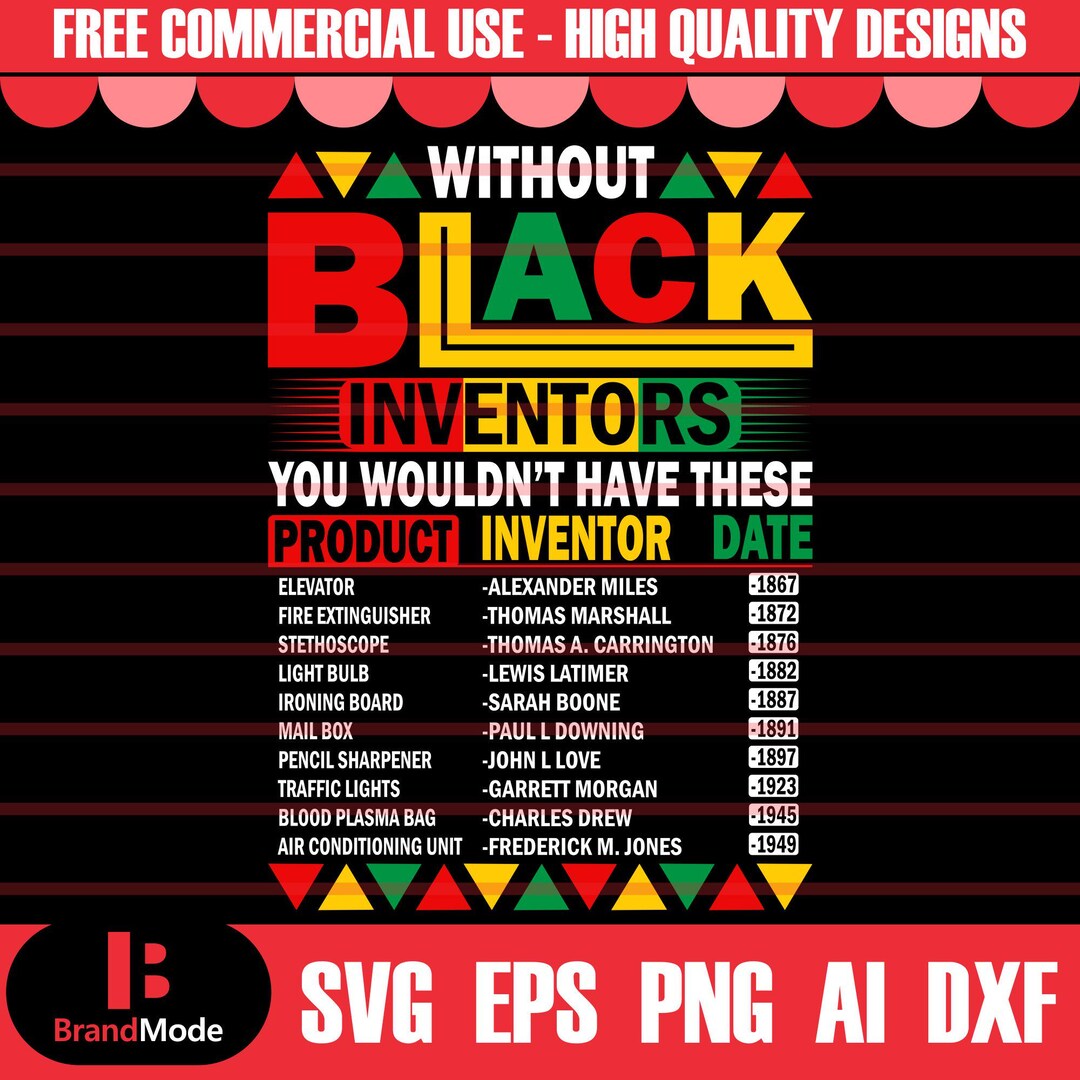 Black History Month Png, Black History Month Svg, Black Inventors Black ...