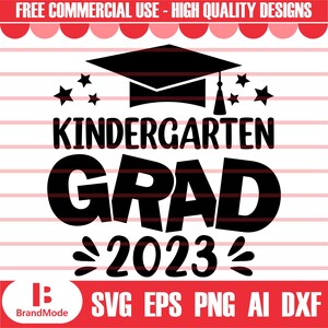 Kindergarten Grad 2023 SVG, Class of 2023 Kindergarten Kids Boys Girls ...