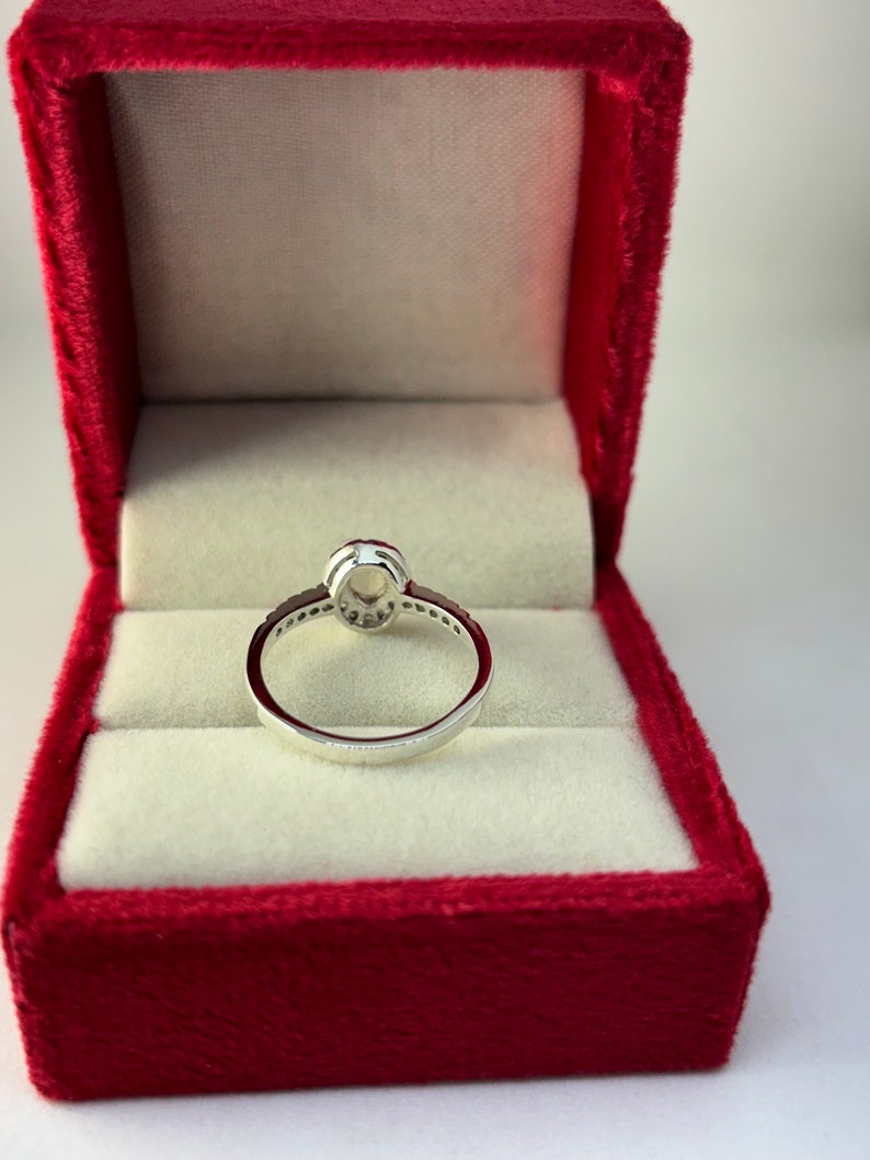 Morganite Proposal Ring/ 925 Sterling Silver Ring/ Birthstone Ring ...