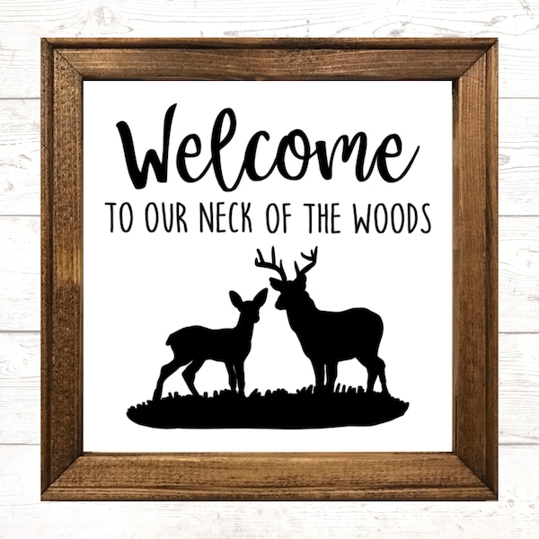 Welcome to Our Neck of the Woods - Etsy