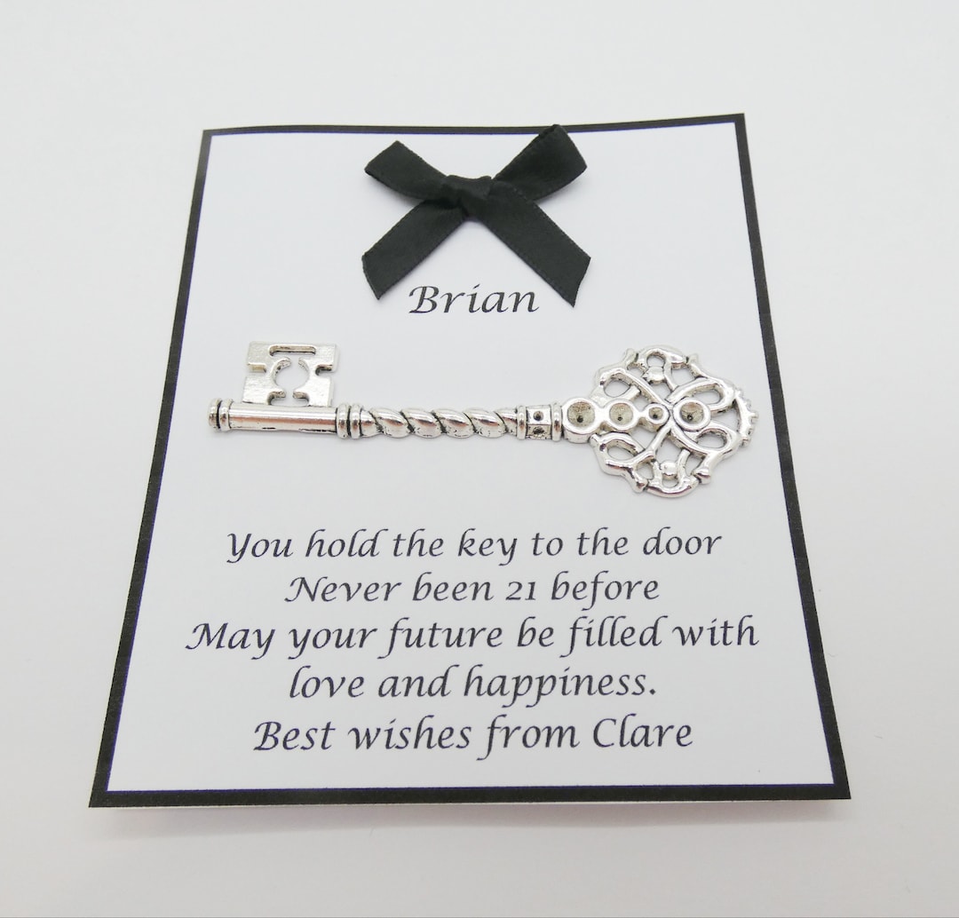 Key on Card for 21st. 21st Card With Key. Key to the Door Card. 21st ...