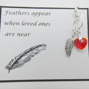 Feathers Appear When Loved Ones Are Near, Feathers Charm, Bereavement ...
