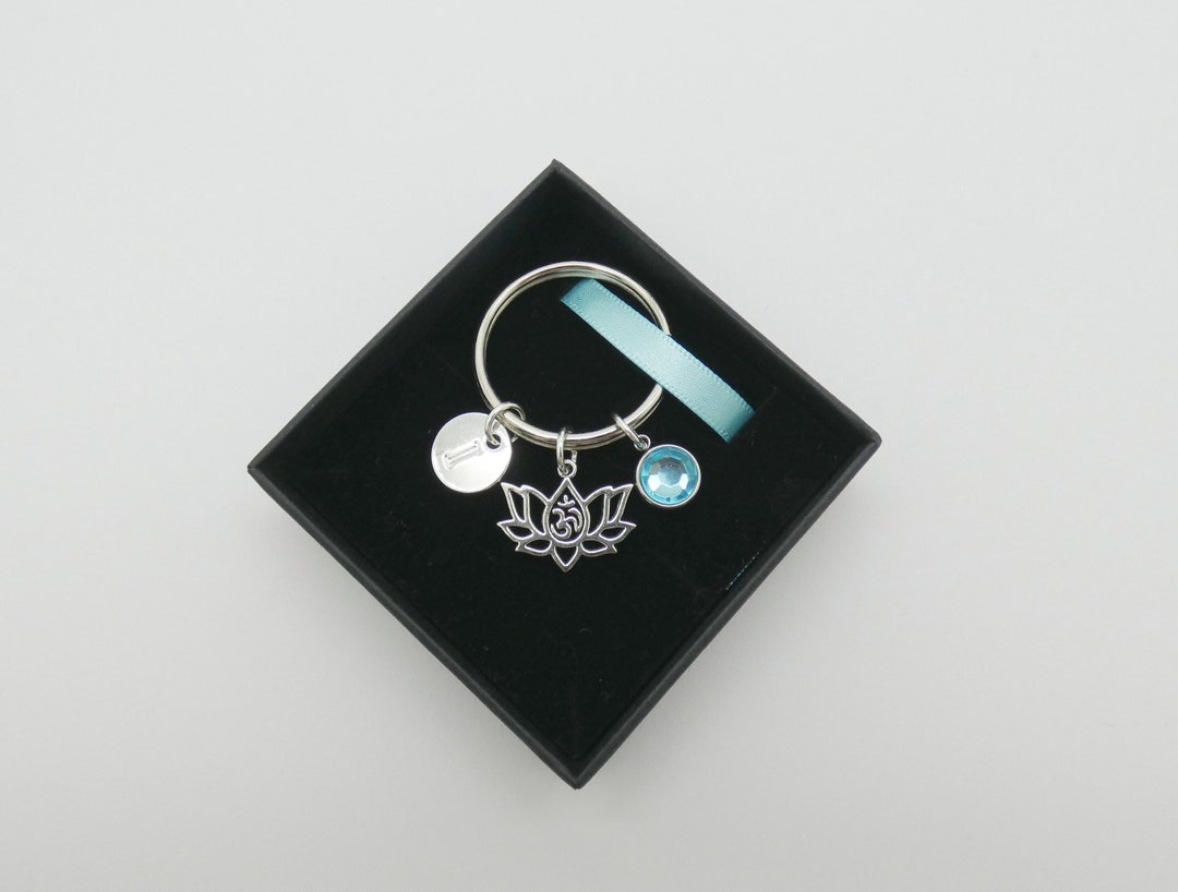 Lotus Flower Keyring. Flower Keyring. Boxed Keyring. Keyring Gift ...