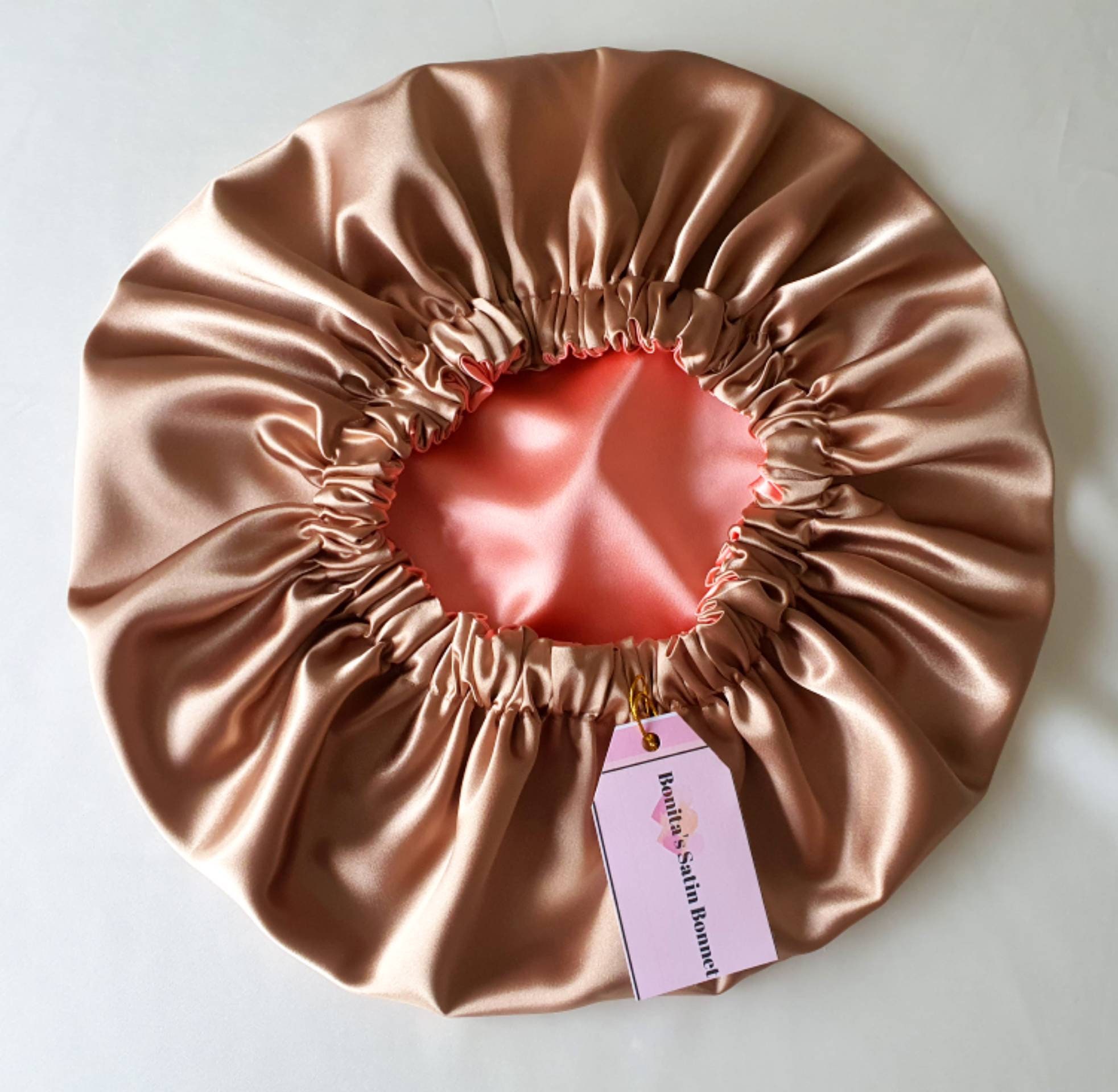 Customizable Reversible Satin Hair Bonnet, Satin Bonnet - Etsy