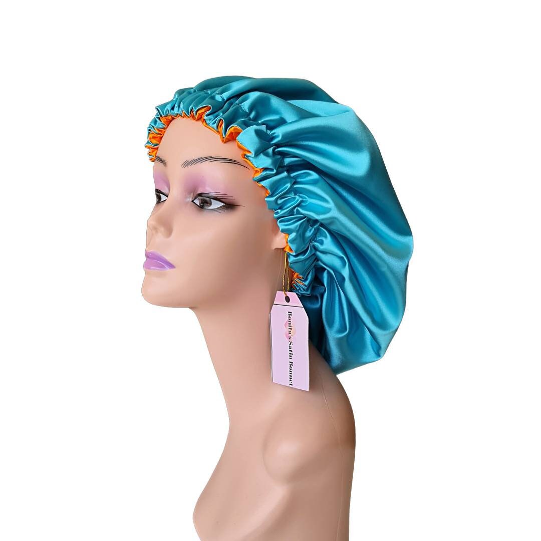 Reversible Satin Bonnet Customizable Hair Bonnet - Etsy