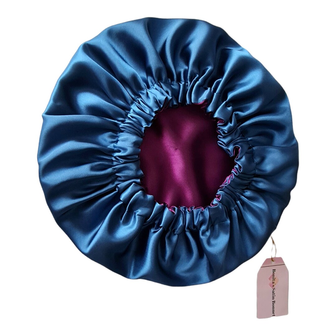 Reversible Satin Bonnet| Custom Hair Bonnet - Etsy