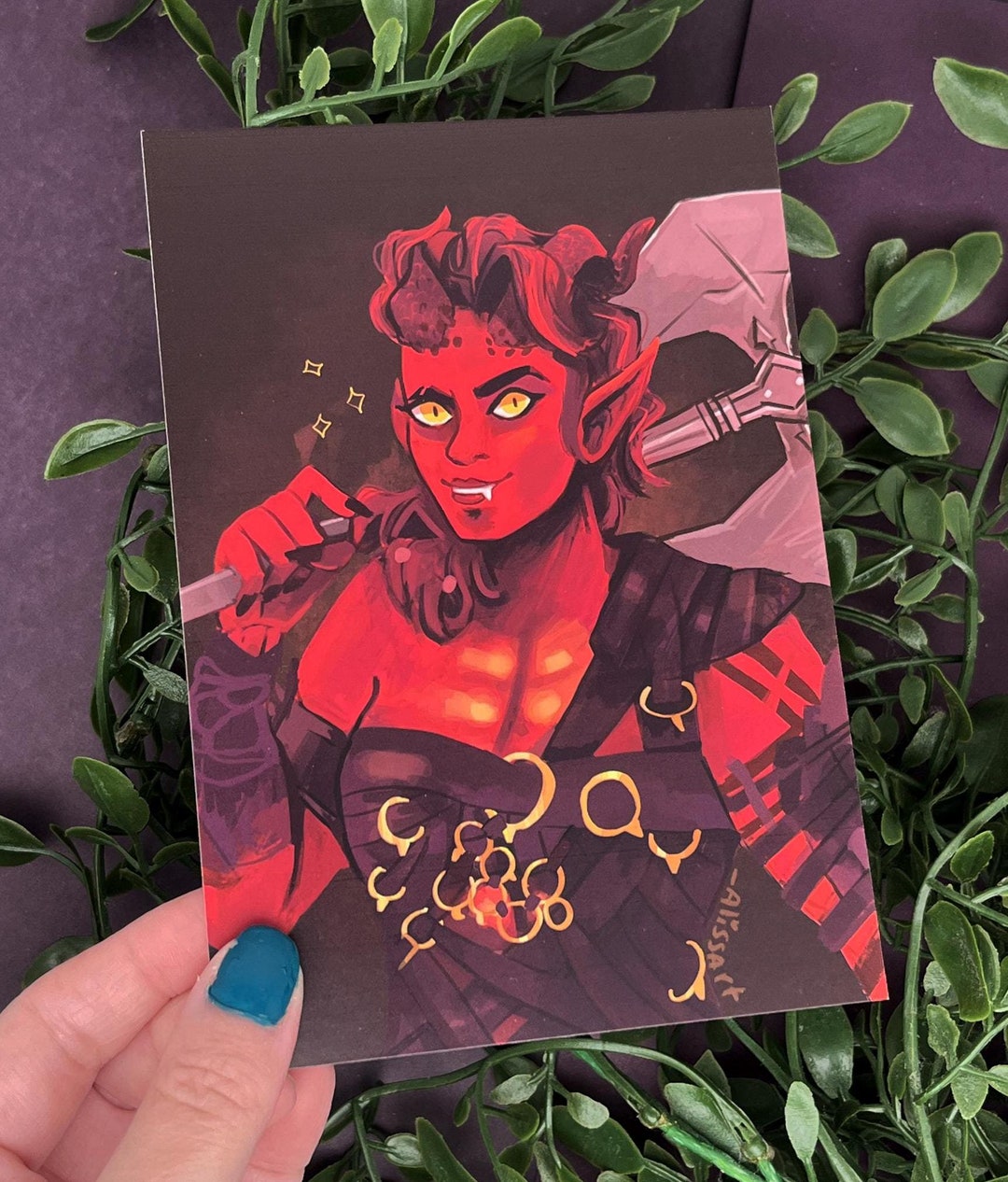 Karlach Print | BG3 | Baldur's Gate 3 | A6/postcards Sized - Etsy