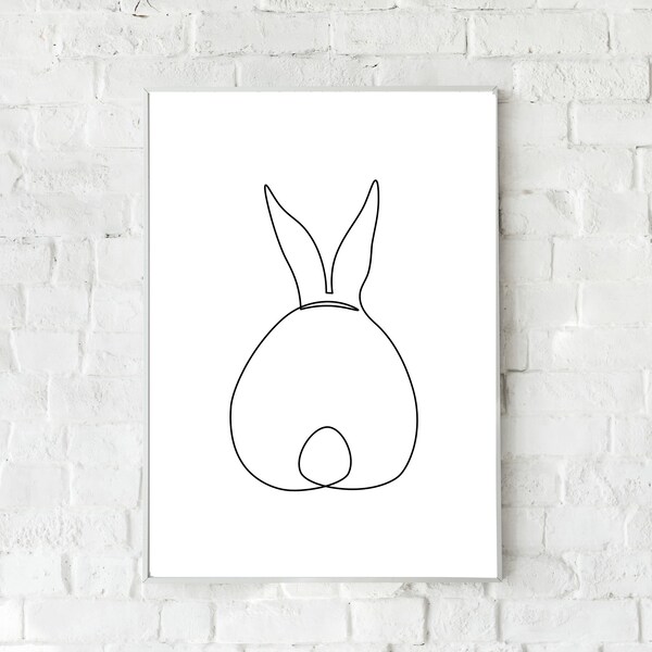 Abstract Bunny - Etsy