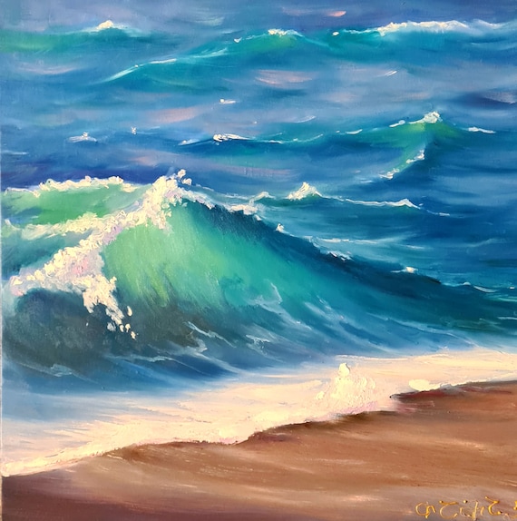 California Coast Painting Original Art Oil on Canvas Painting - Etsy