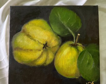 Quince Oil Painting - Etsy