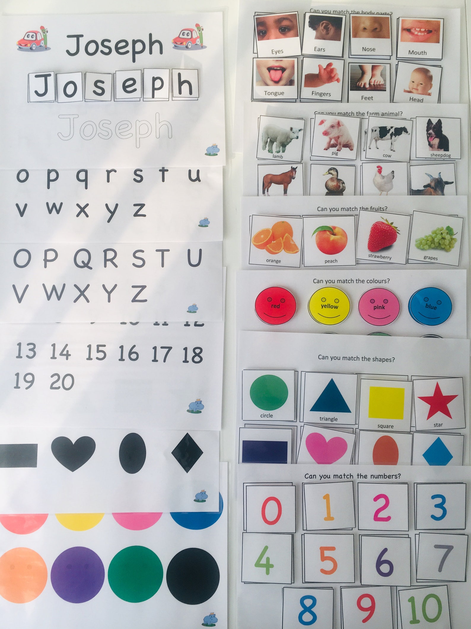 Toddler Learning Binder Pre School Learning Folder Toddler - Etsy UK