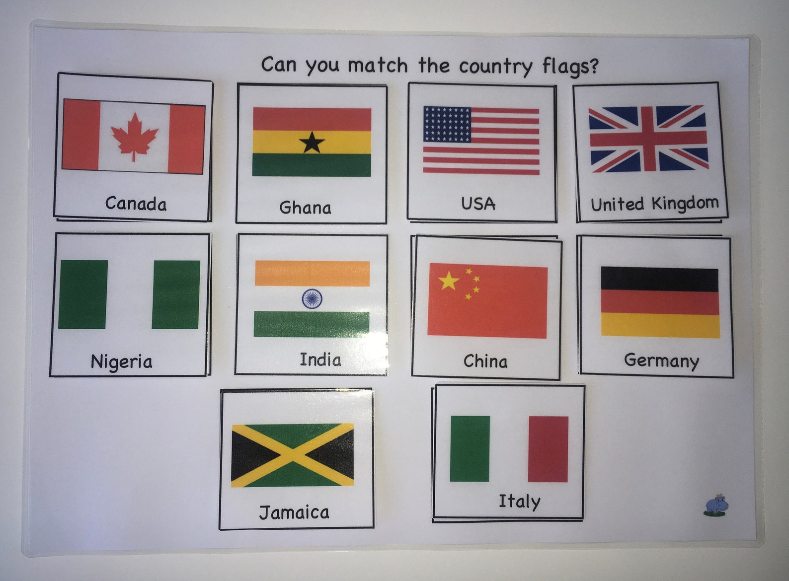 Flag Matching Game, Country Flags, Countries Game, World Flags ...