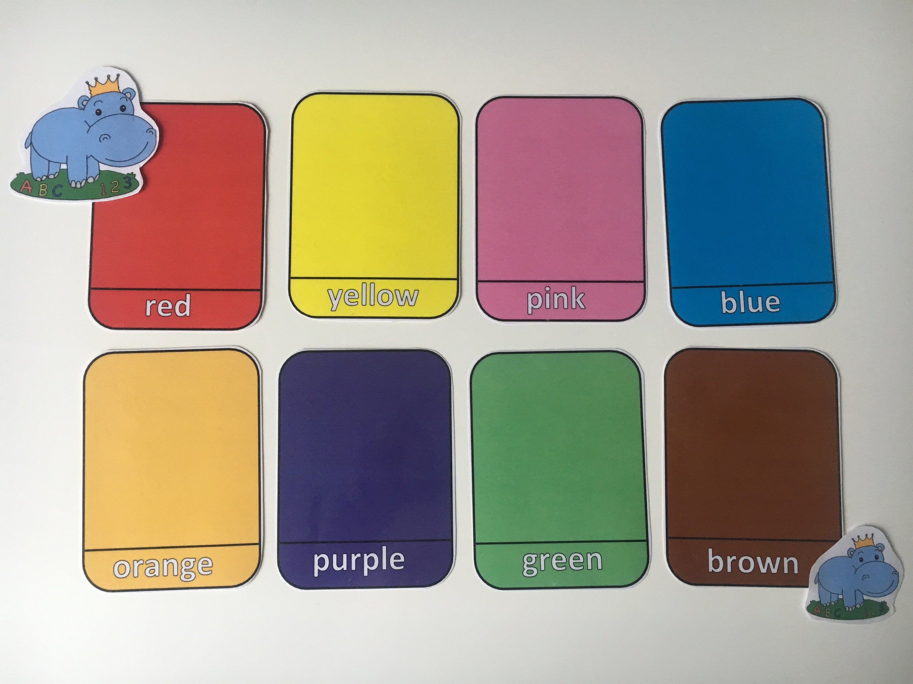 Colour Flash Cards, Learning Colours, Visual Learning, Teaching ...