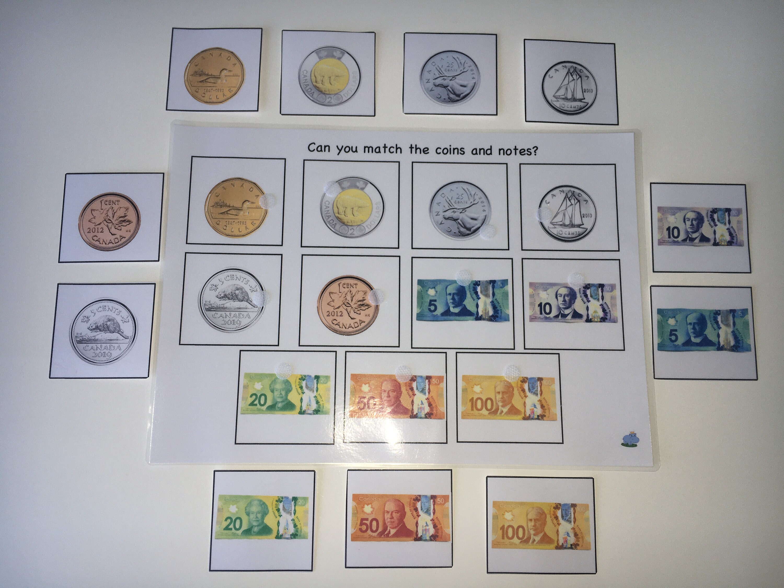 Canadian Coins and Bank Notes, Money Game, Teaching Resource ...