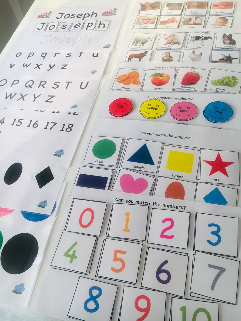 Toddler Learning Binder Pre School Learning Folder Toddler - Etsy UK