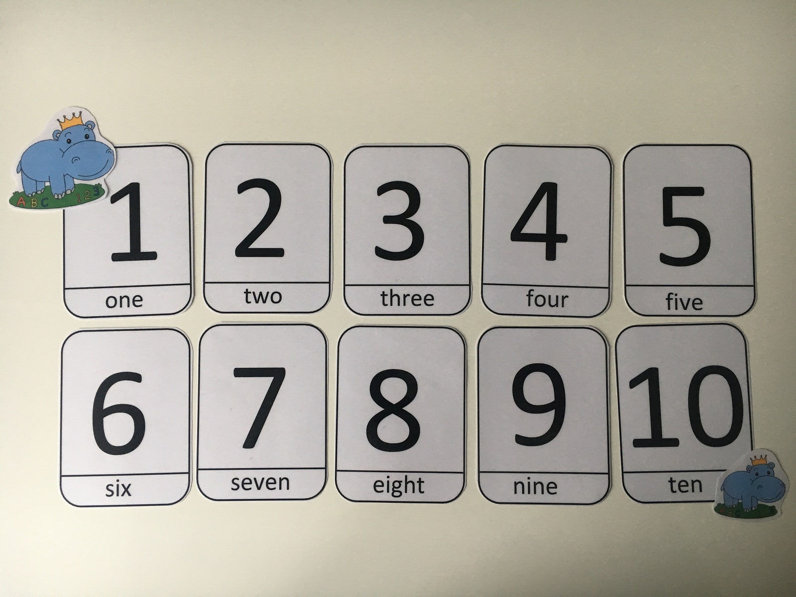 Numbers Flashcards, Number Cards, 0-10, Nursery, Teaching Resource ...