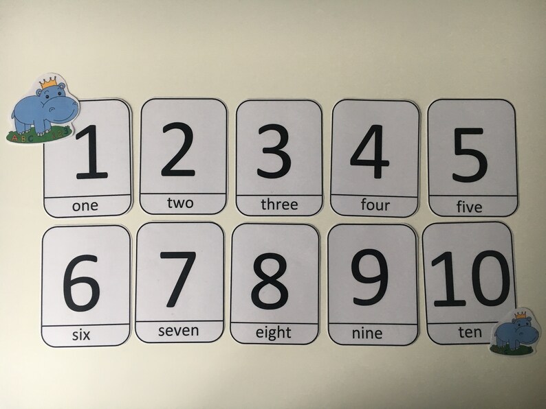 Numbers Flashcards, Number Cards, 0-10, Nursery, Teaching Resource ...