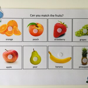 Matching Fruit, Learn Fruit Words, Matching Game, Flashcards ...