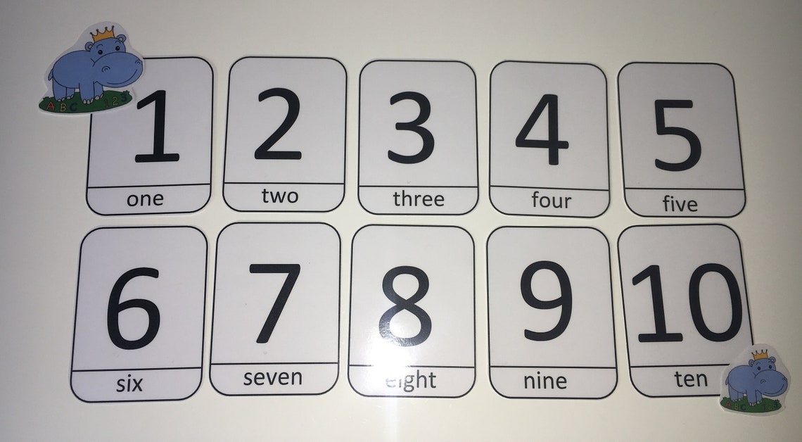 Numbers Flashcards, Number Cards, 0-10, Nursery, Teaching Resource ...