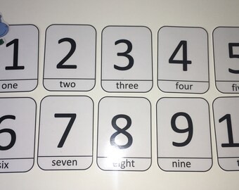 Digital Prints Prints Numbers flashcards Maths Educational toddler ...