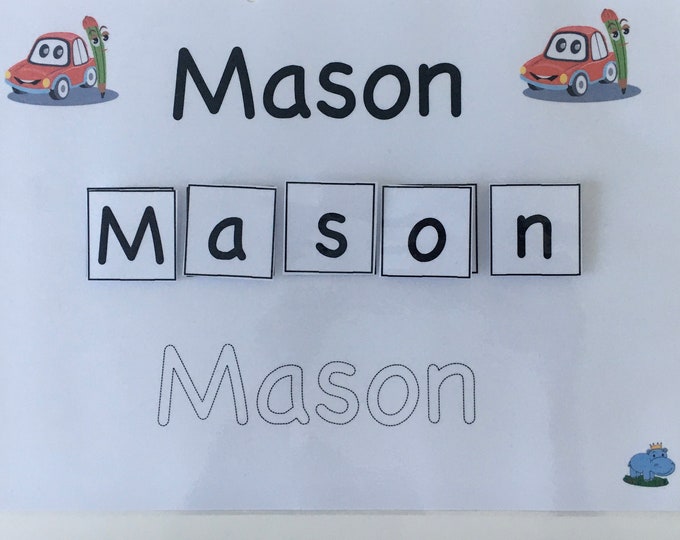 Spell My Name Activity, Nursery, Reception, Early Learning, Toddler ...