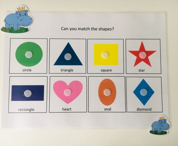 Digital Shape Matching Shape Sortingteaching Resource | Etsy