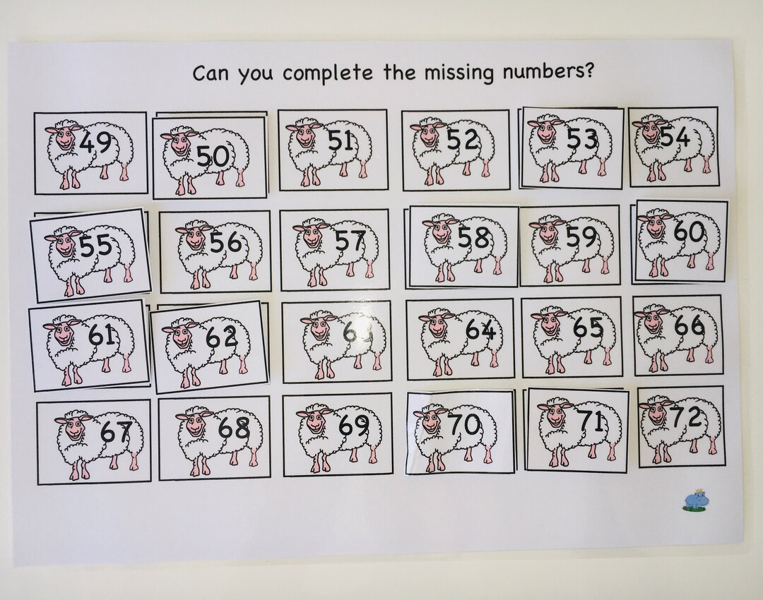 Can You Find the Missing Numbers Ordering Numbers 1 to 100 - Etsy
