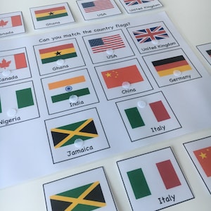 Flag Matching Game, Country Flags, Countries Game, World Flags ...