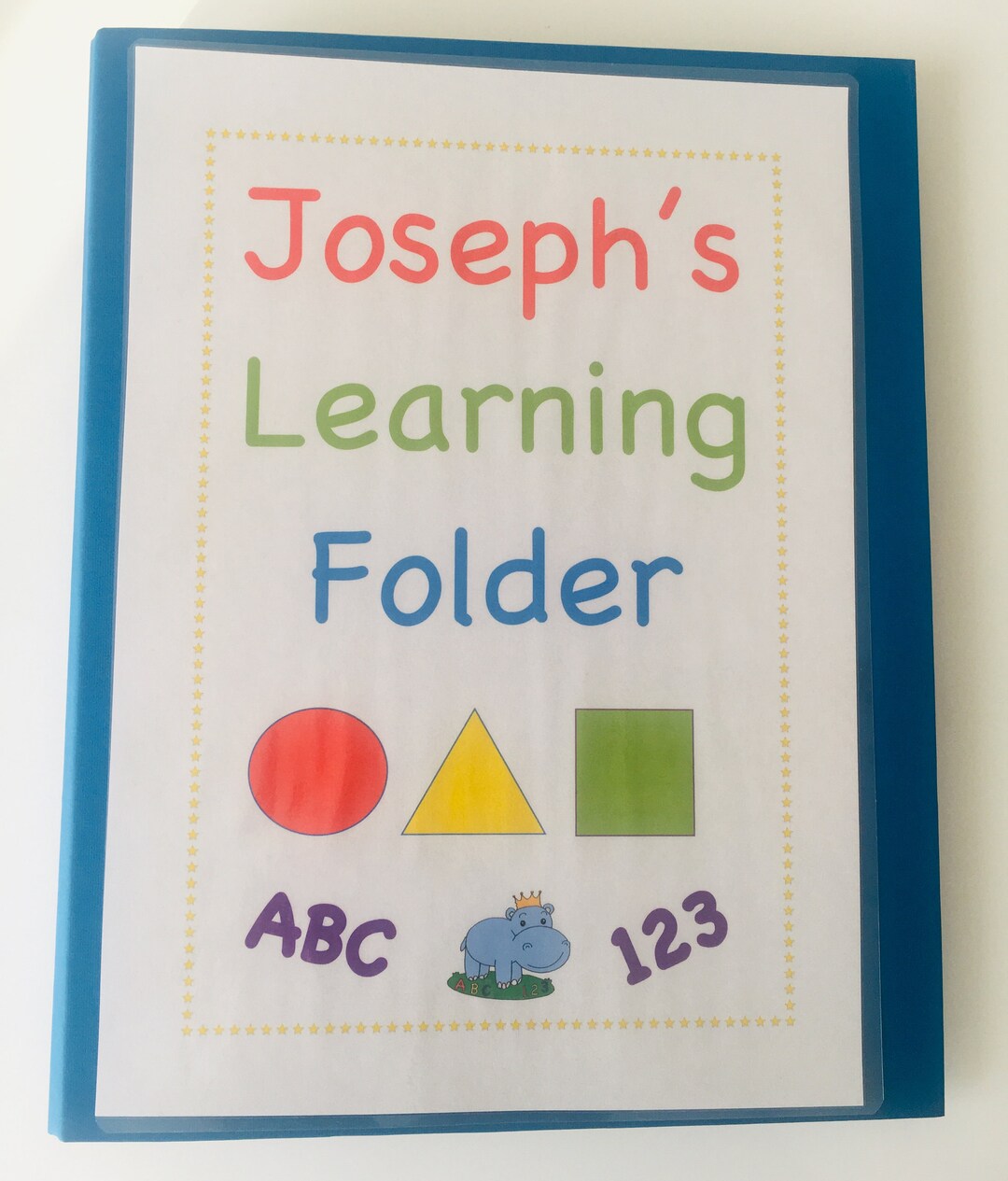 Toddler Learning Binder, Pre School Learning Folder, Toddler Folder ...
