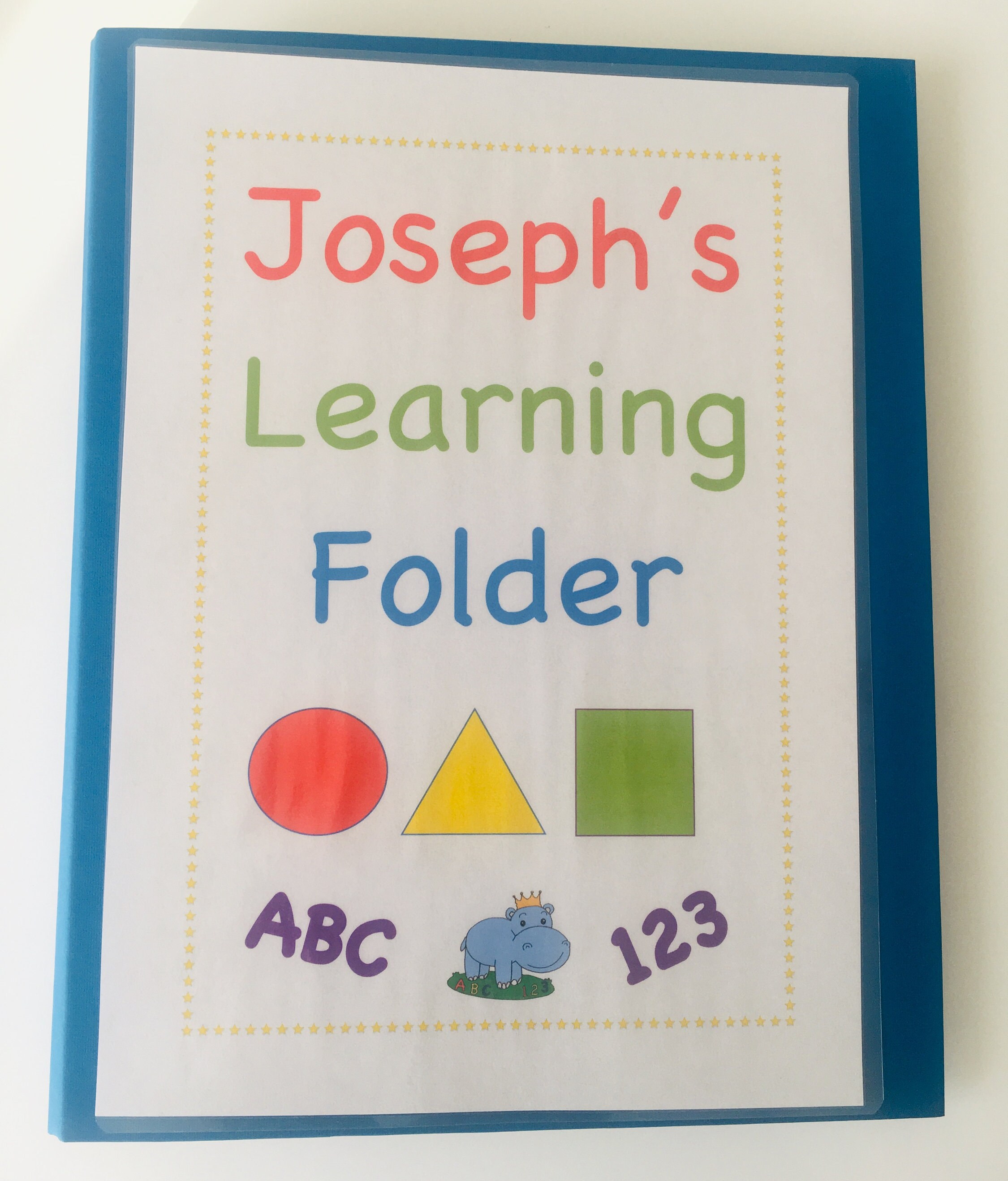Toddler Learning Binder Pre School Learning Folder Toddler - Etsy UK