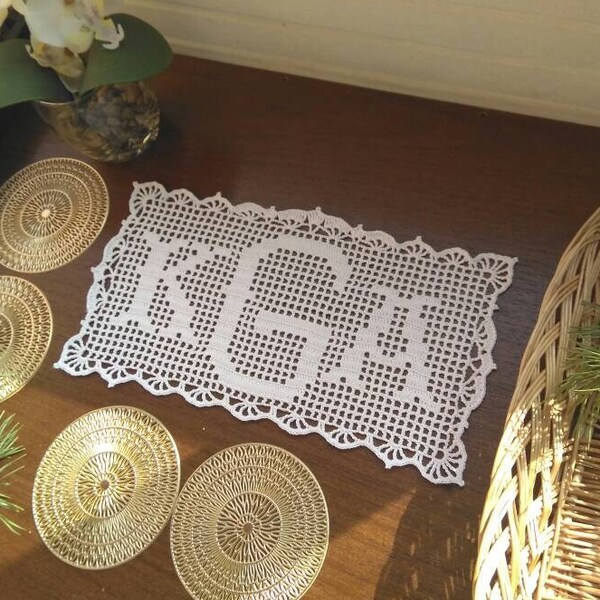 Crochet Monogram - Etsy