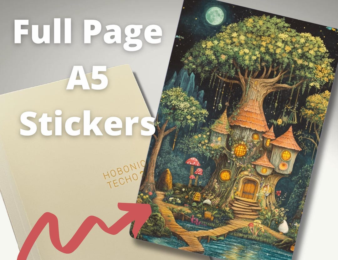 Bedtime Story A5 Full Page Sticker - Etsy