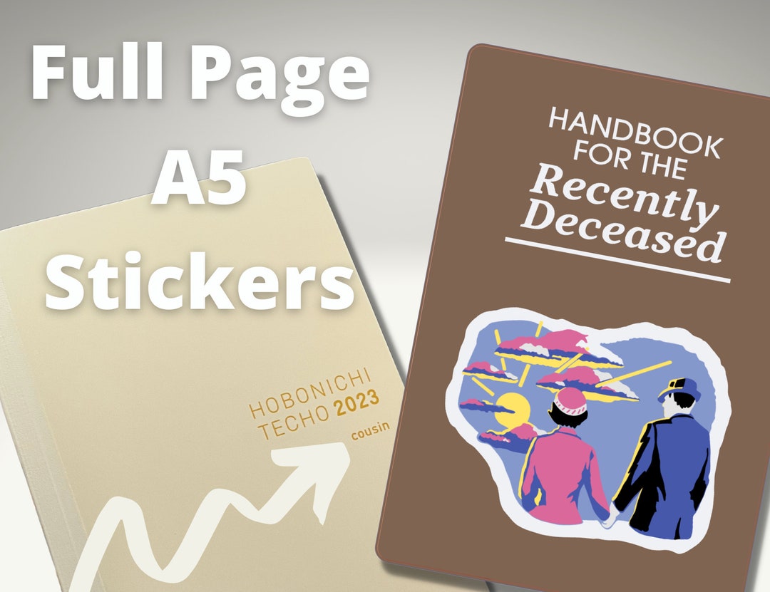 Recently Deceased A5 Full Page Sticker - Etsy