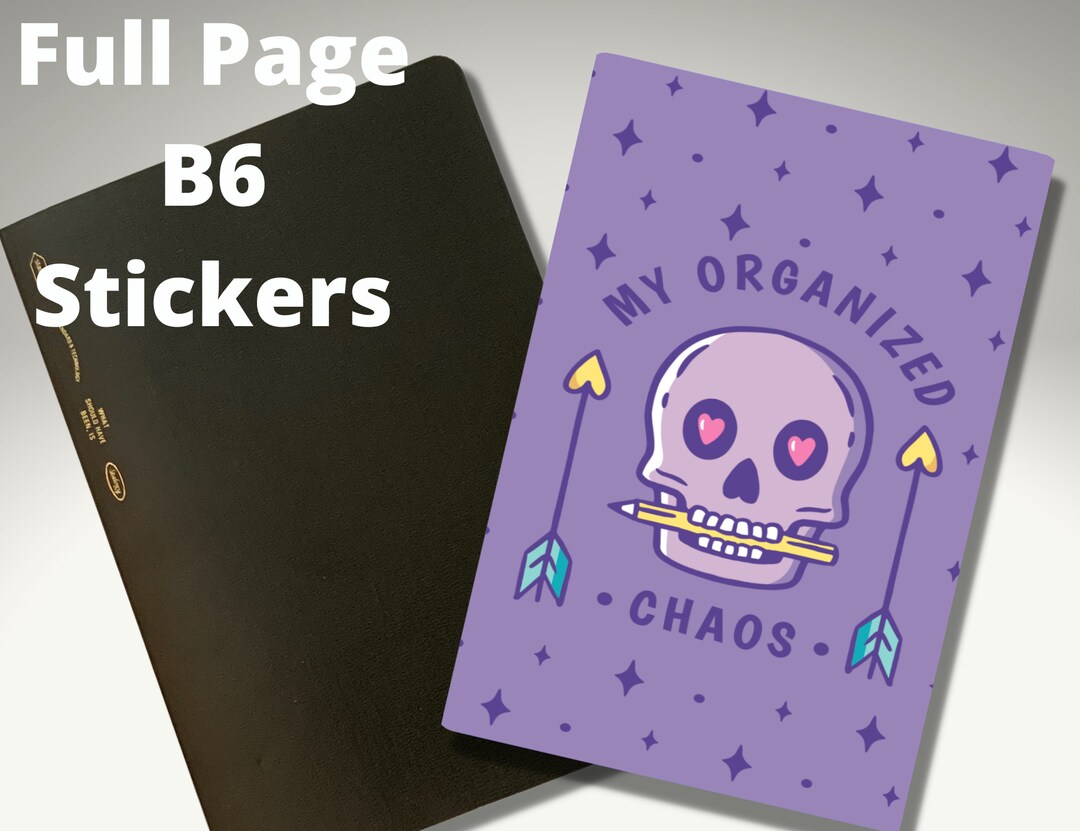 My Organized Chaos Full Page B6 Coloring Stickers - Etsy