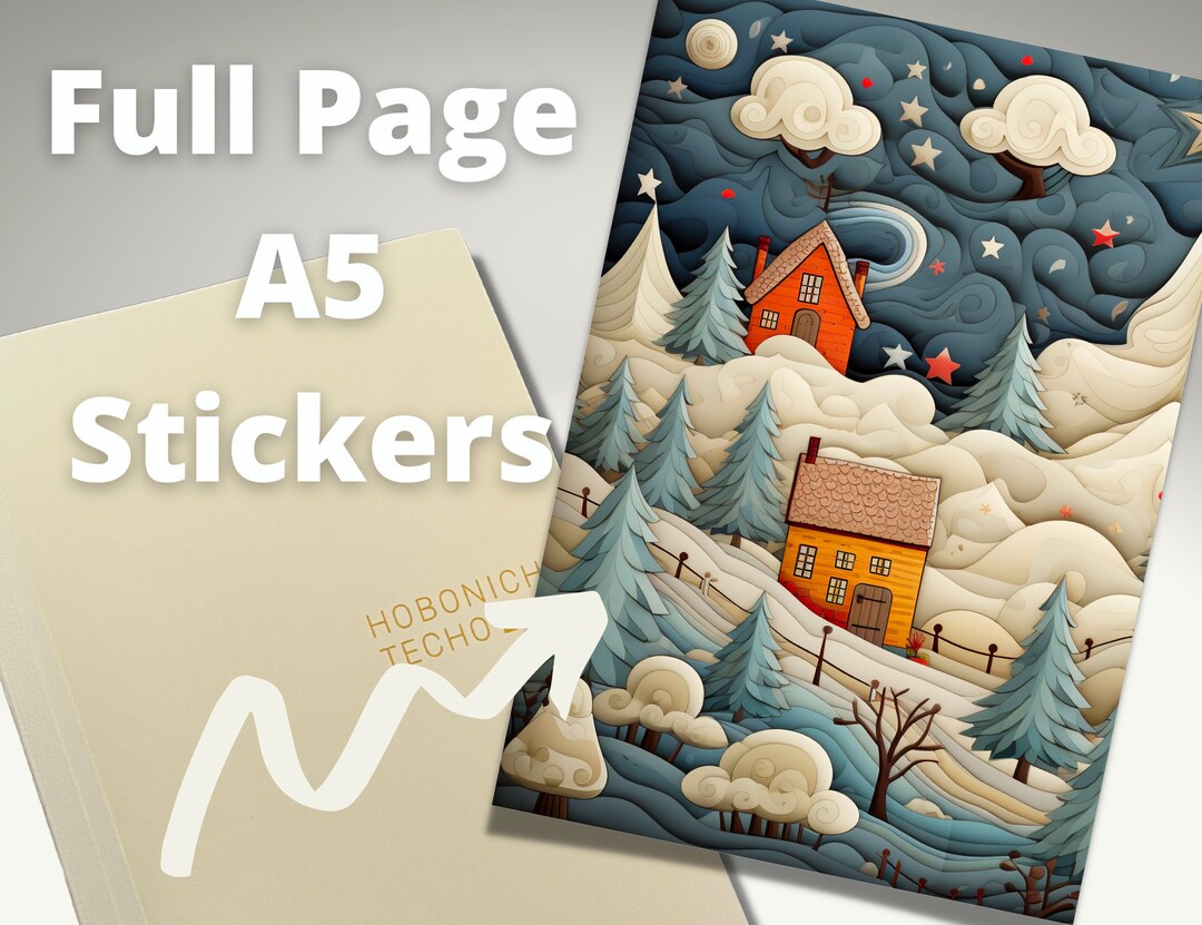 Quilted Winter A5 Full Page Sticker - Etsy