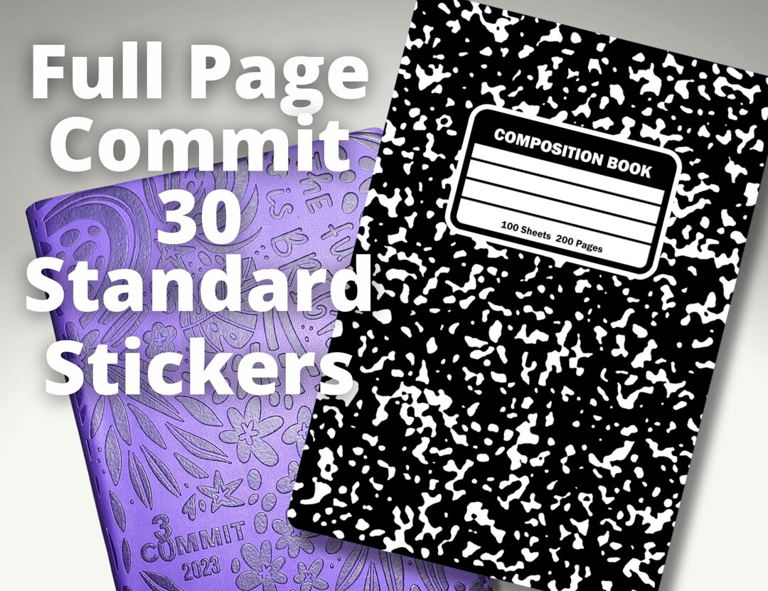Classic Composition Notebook Black and White for Standard Sized Commit ...