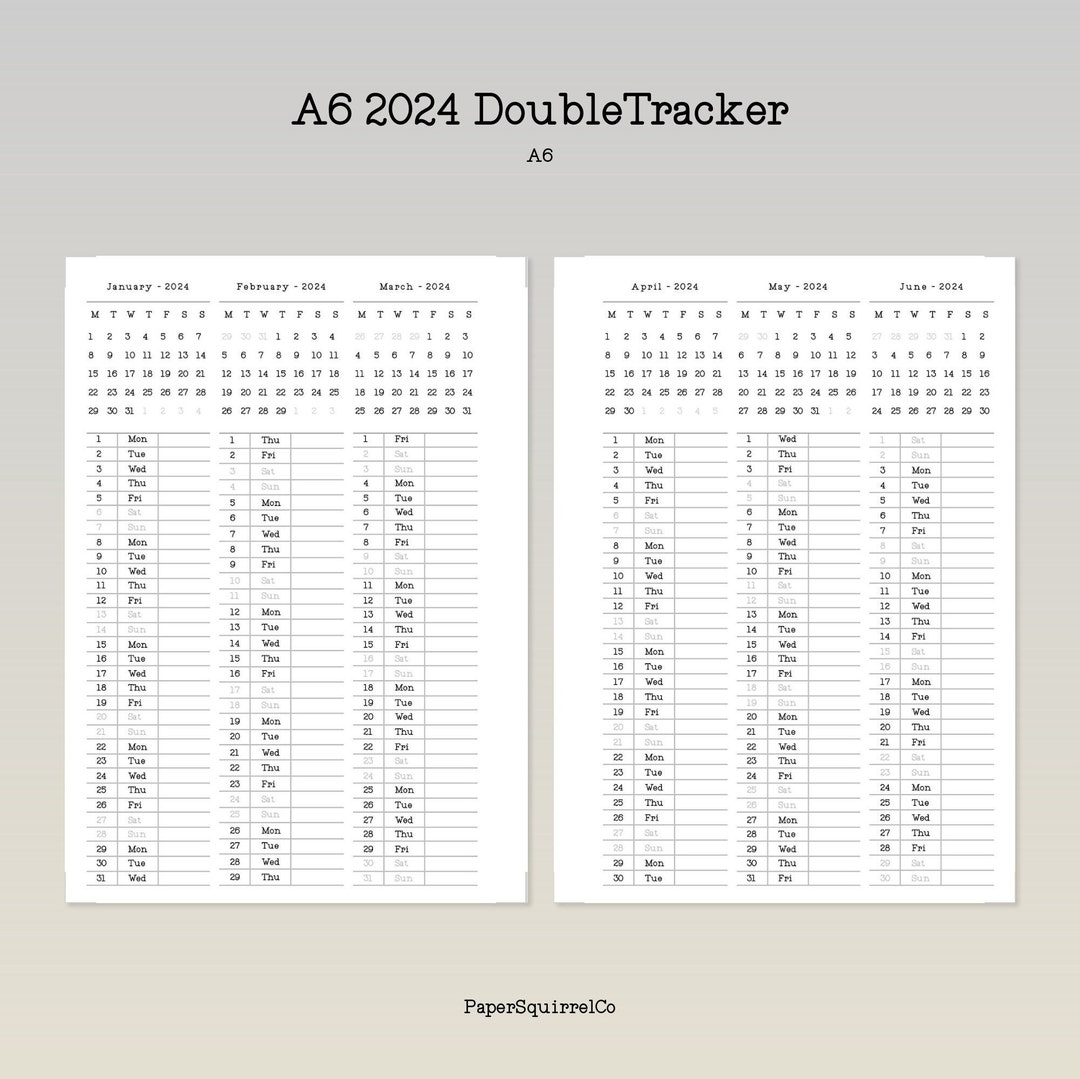 2024 Double Tracker - Etsy